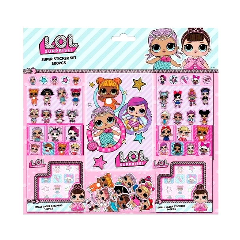 Set 500 Super Sticker LOL Surprise - Kilumio
