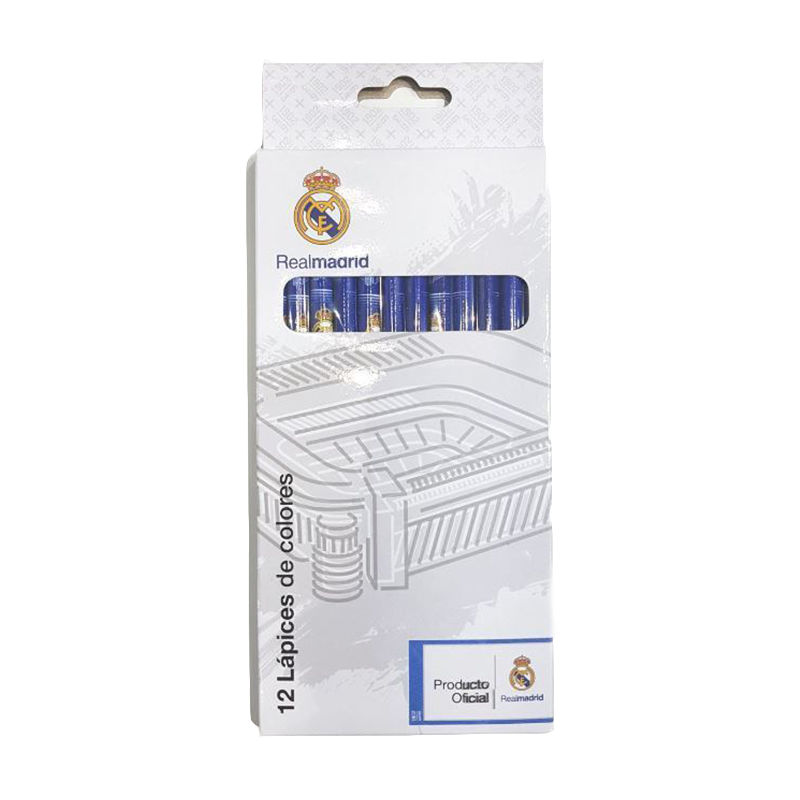 Set de 12 lapices colores Real Madrid - Kilumio