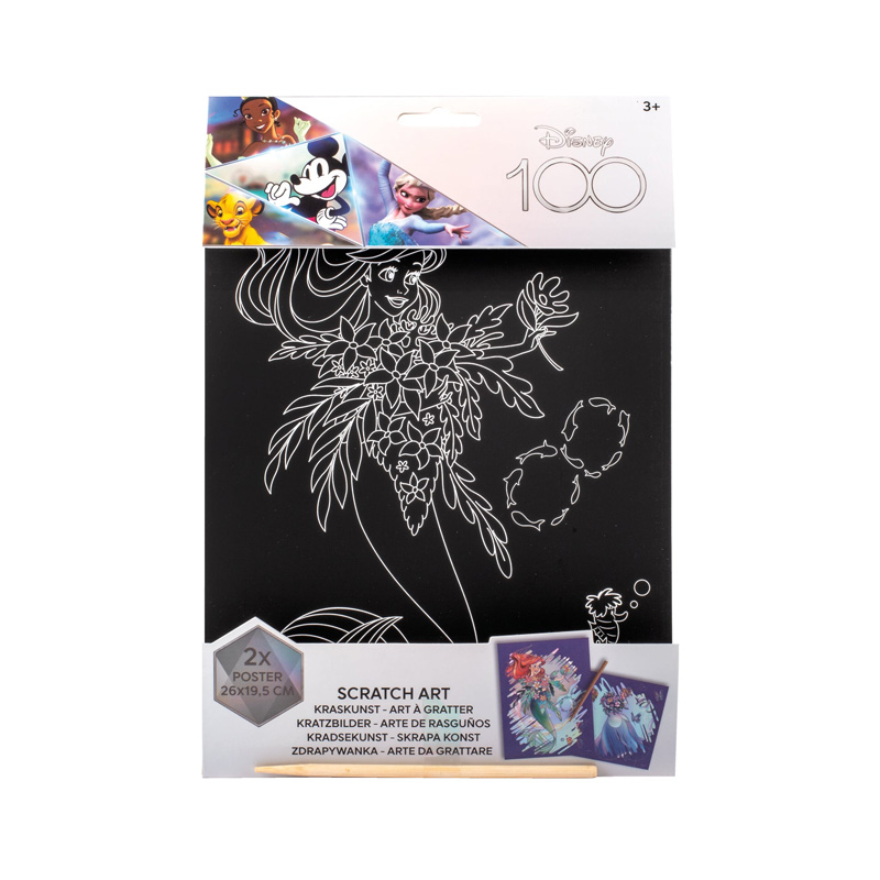 Set de rascar Princesas 100th Aniversario Disney Scratch Art - Kilumio