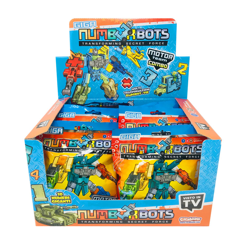 Sobres Numberbots Motor Team Combo (versión italiana) - Kilumio
